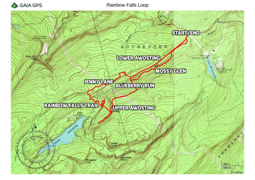 Rainbow Falls Loop – Minnewaska State Park Preserve