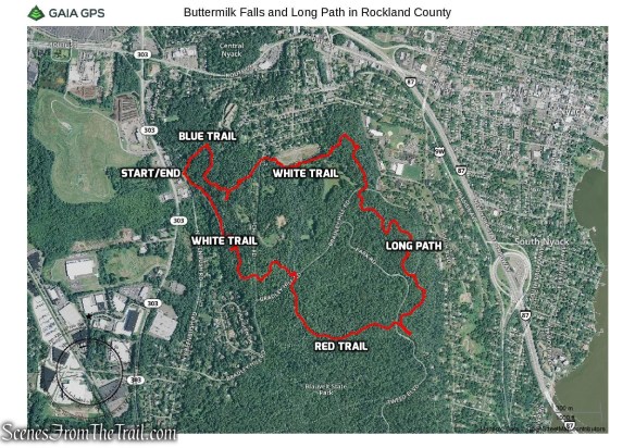 Buttermilk Falls Map