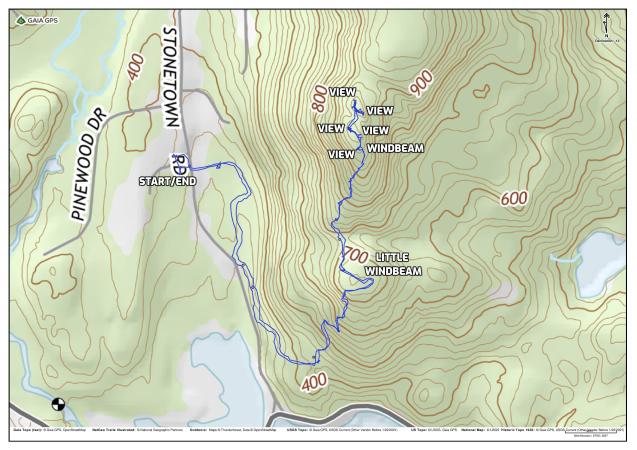 Windbeam Mountain from Stonetown Recreation Complex