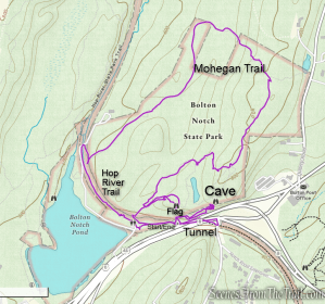Squaw Cave, Flag Rock and Mohegan Trail Loop – Bolton Notch State Park