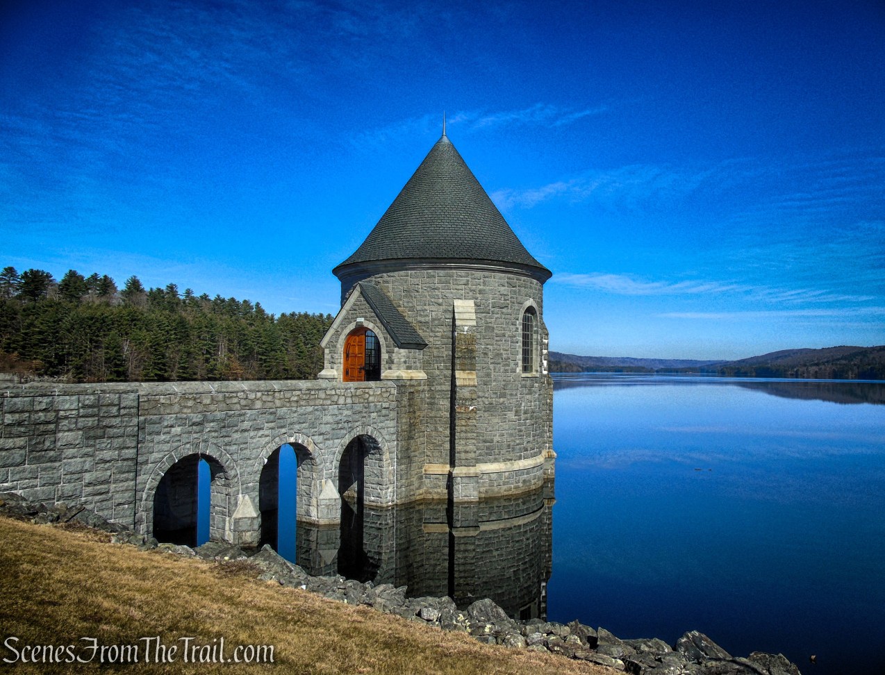 Saville Dam and Barkhamsted Reservoir
